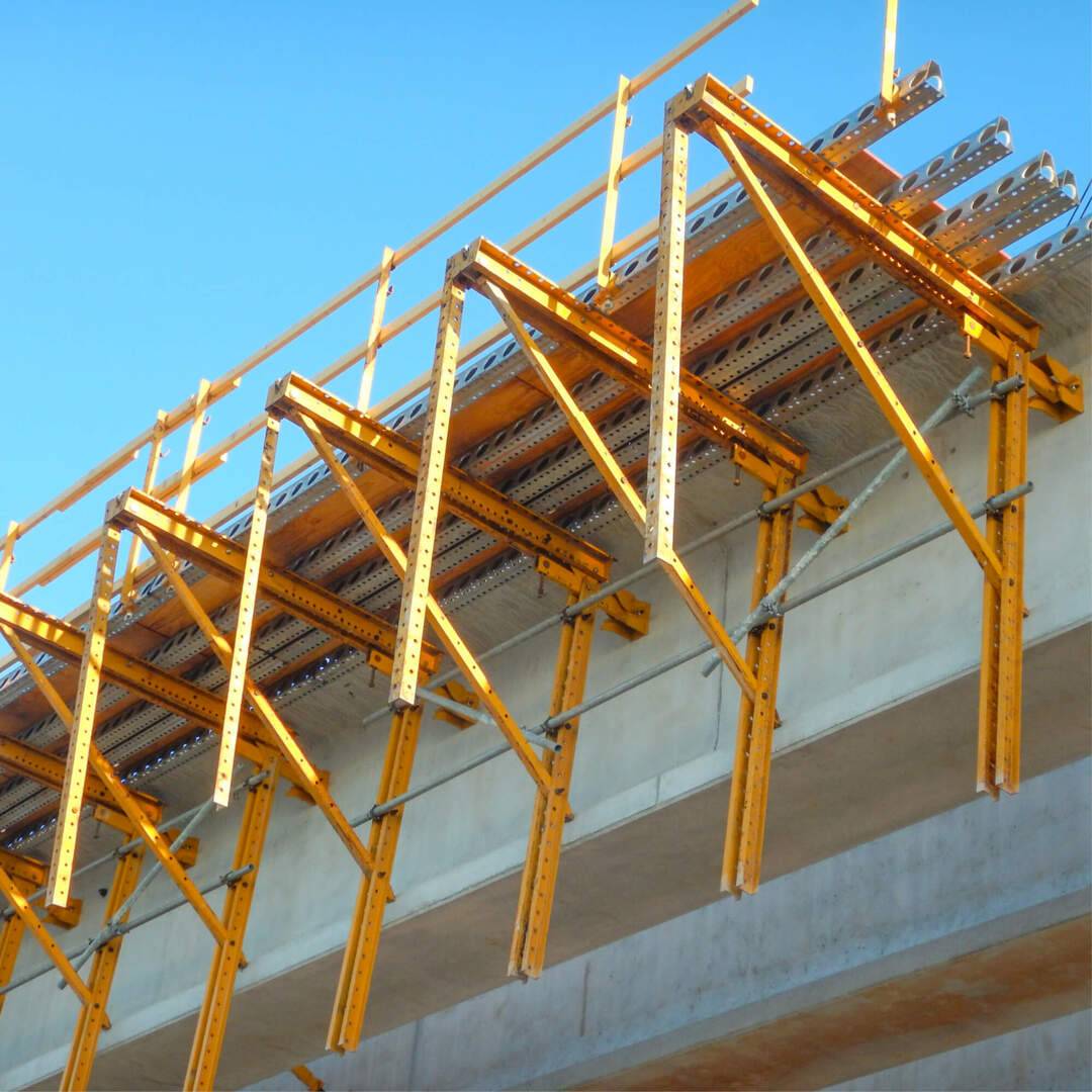 Heavy-Duty Bridge Overhang Bracket system - EFCO Formwork Solutions