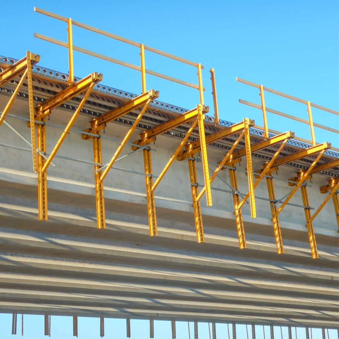 Heavy-Duty Bridge Overhang Bracket system - EFCO Formwork Solutions