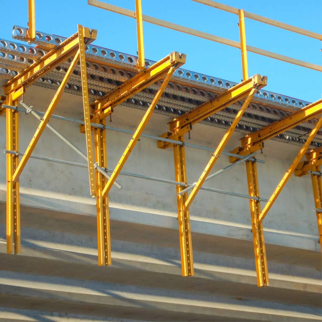Heavy-Duty Bridge Overhang Bracket system - EFCO Formwork Solutions